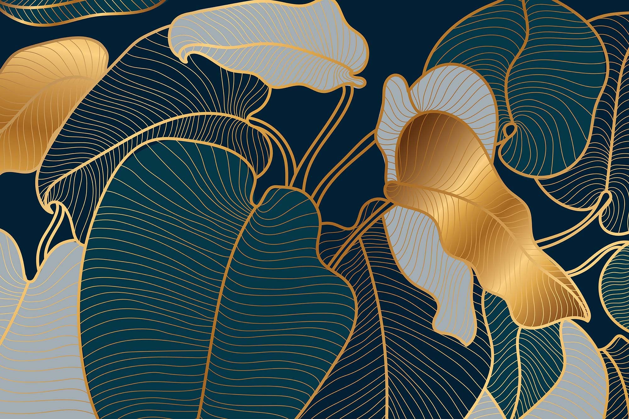 PHILODENDRON FOLIAGE WALL MURAL – Kate Co Home & Design Studio
